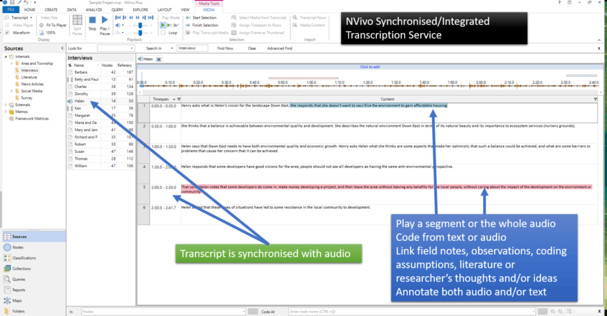 NVivo Integrated Transcription Service – QDATRAINING